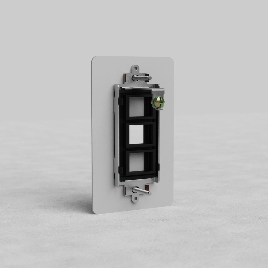 1G Keystone Plate Kew Paintable | Components | Outlets & Modules